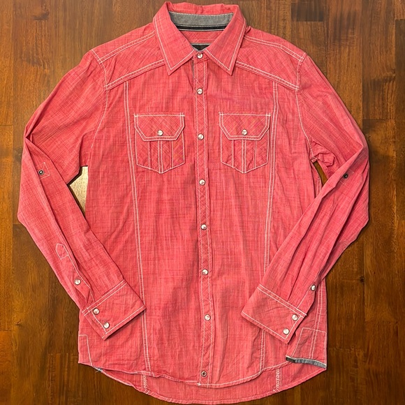 Buckle | Shirts | Men Buckle Black Small Button Down Short | Poshmark